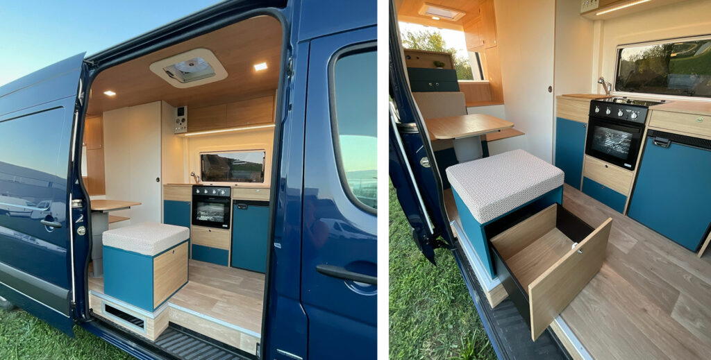 Aménagement sur-mesure Mercedes Sprinter 319 L3H2